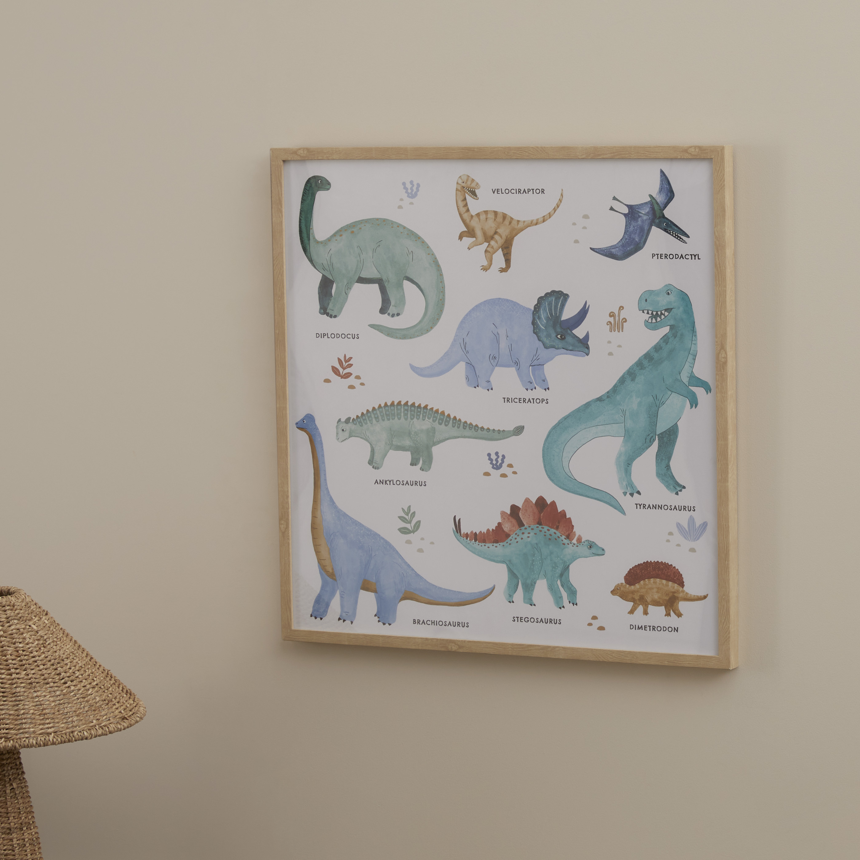 Adairs Kids - Dino Explore Wall Art | Adairs