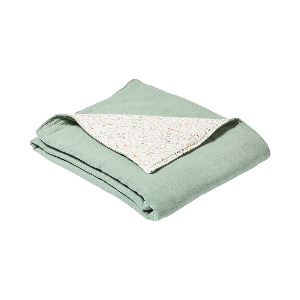 Adairs Baby - Maxwell Forest Leaf Fern Muslin Coverlet | Adairs