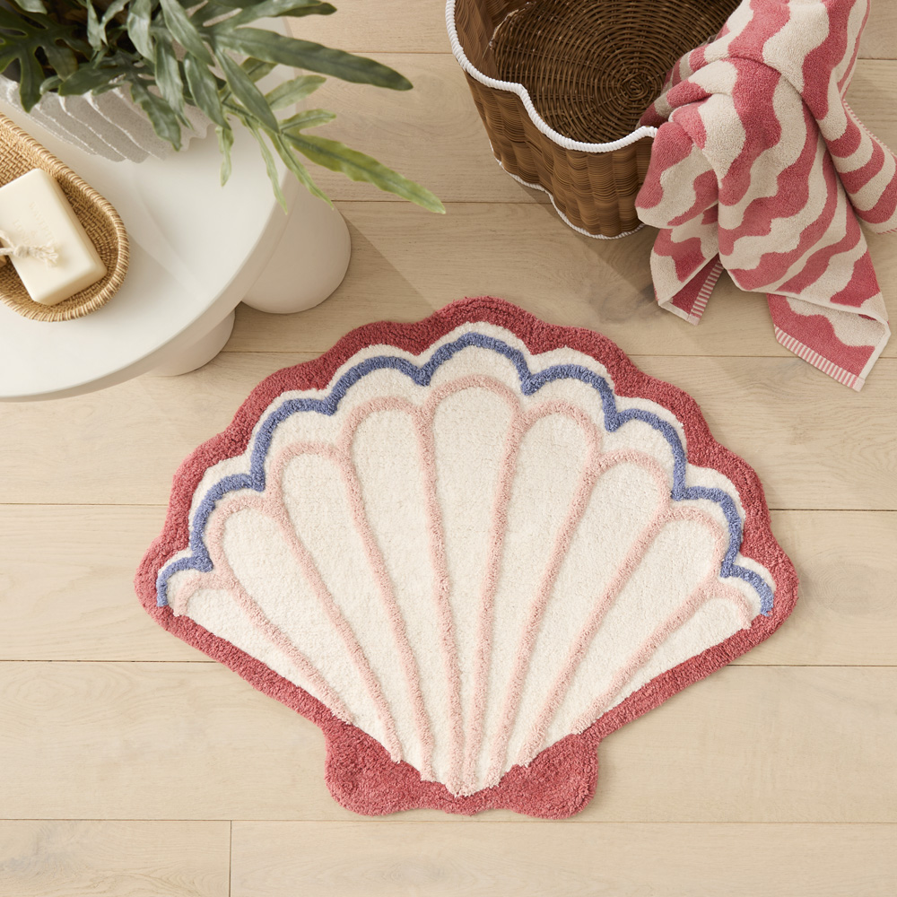 Shell Strawberry Bath Mat | Adairs