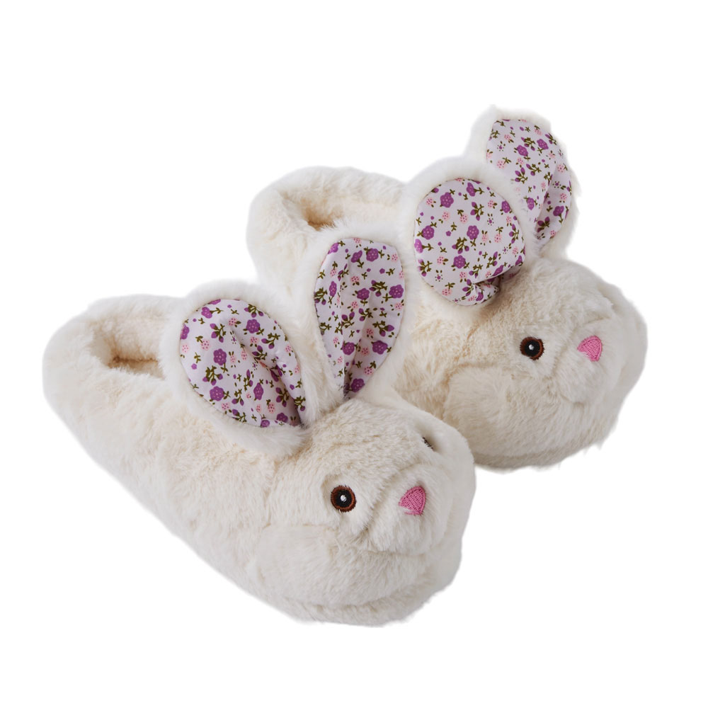 Easter Lilac Floral Patches Novelty Slippers | Adairs
