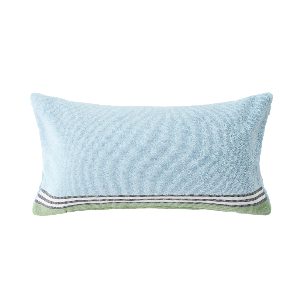 Soft Blue Stripe Inflatable Beach Pillow | Adairs