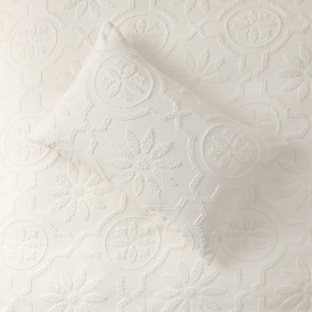 Ava White Tufted Quilt Cover Set | Adairs