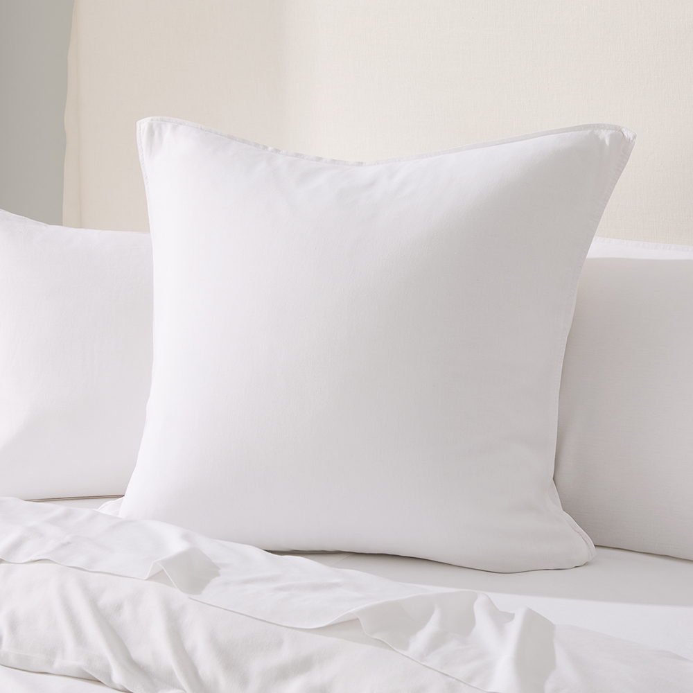 Washed Bamboo Linen White Pillowcases | Adairs