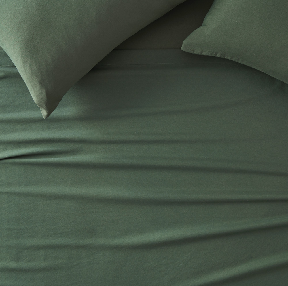 Microplush Pine Sheet Set | Adairs