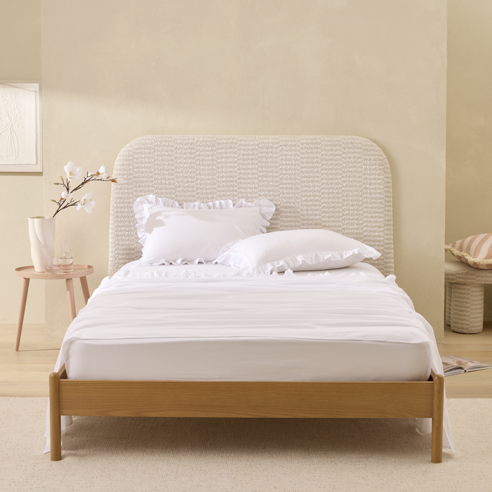 Ruffle Snow Sheet Set | Adairs