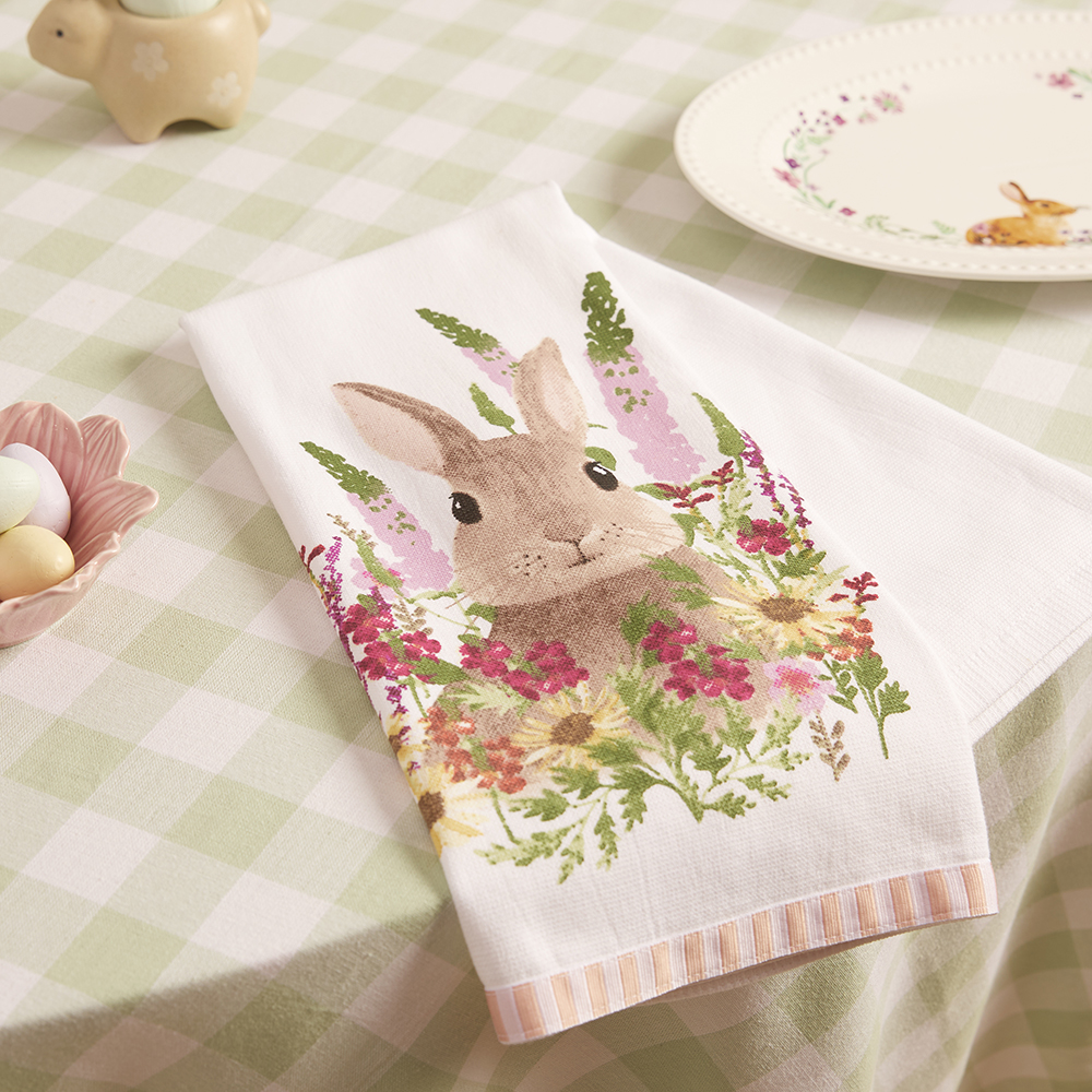Easter Bunny Wildflower Tea Towels Pack of 2 | Adairs