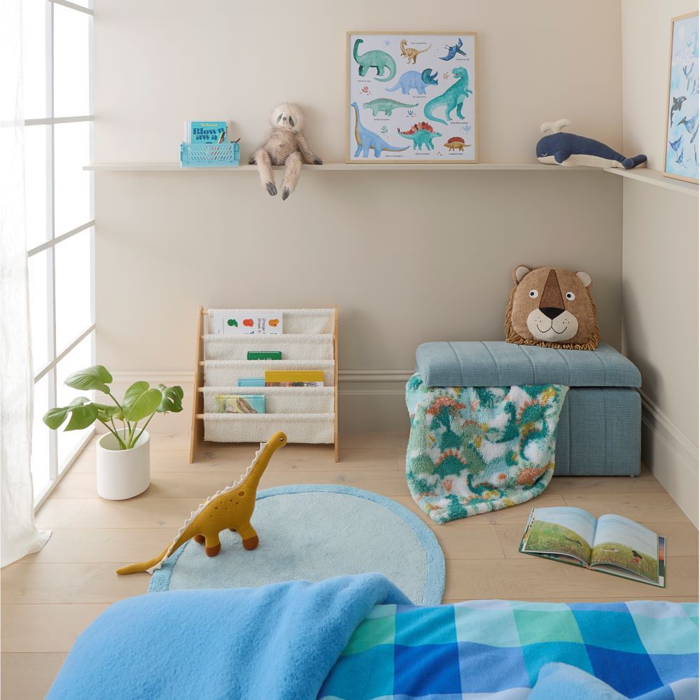 Adairs Kids - Spotty Dinosaur Mustard Knitted Toy | Adairs