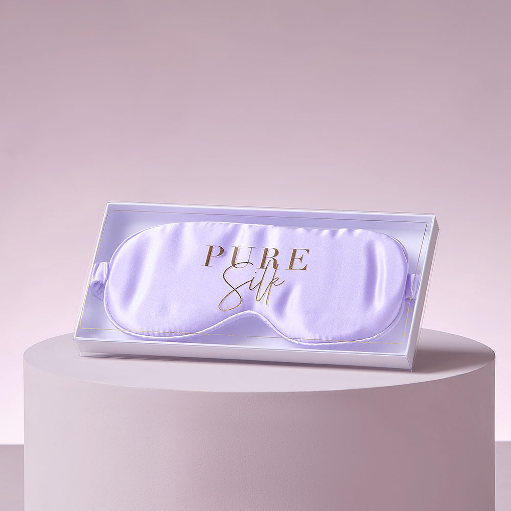 Pure Silk Lilac Eye Mask | Adairs