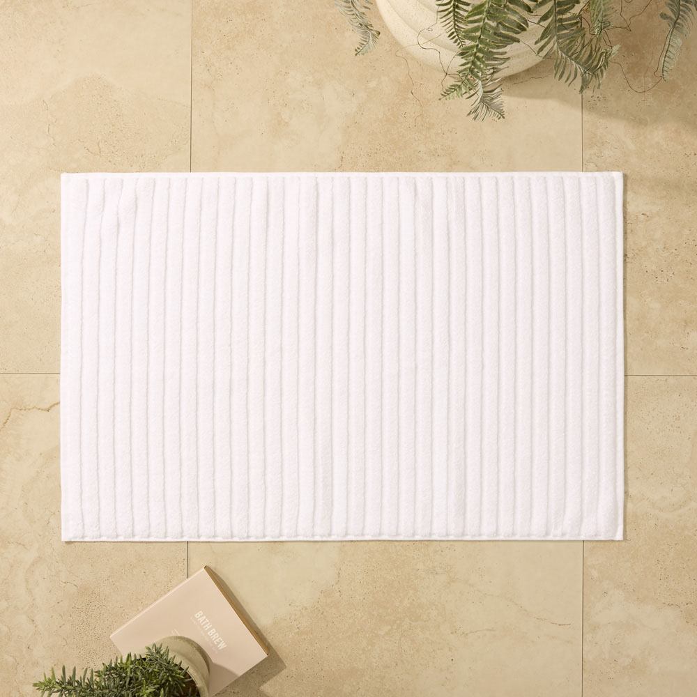 Miller Australian Cotton White Bath Mat | Adairs
