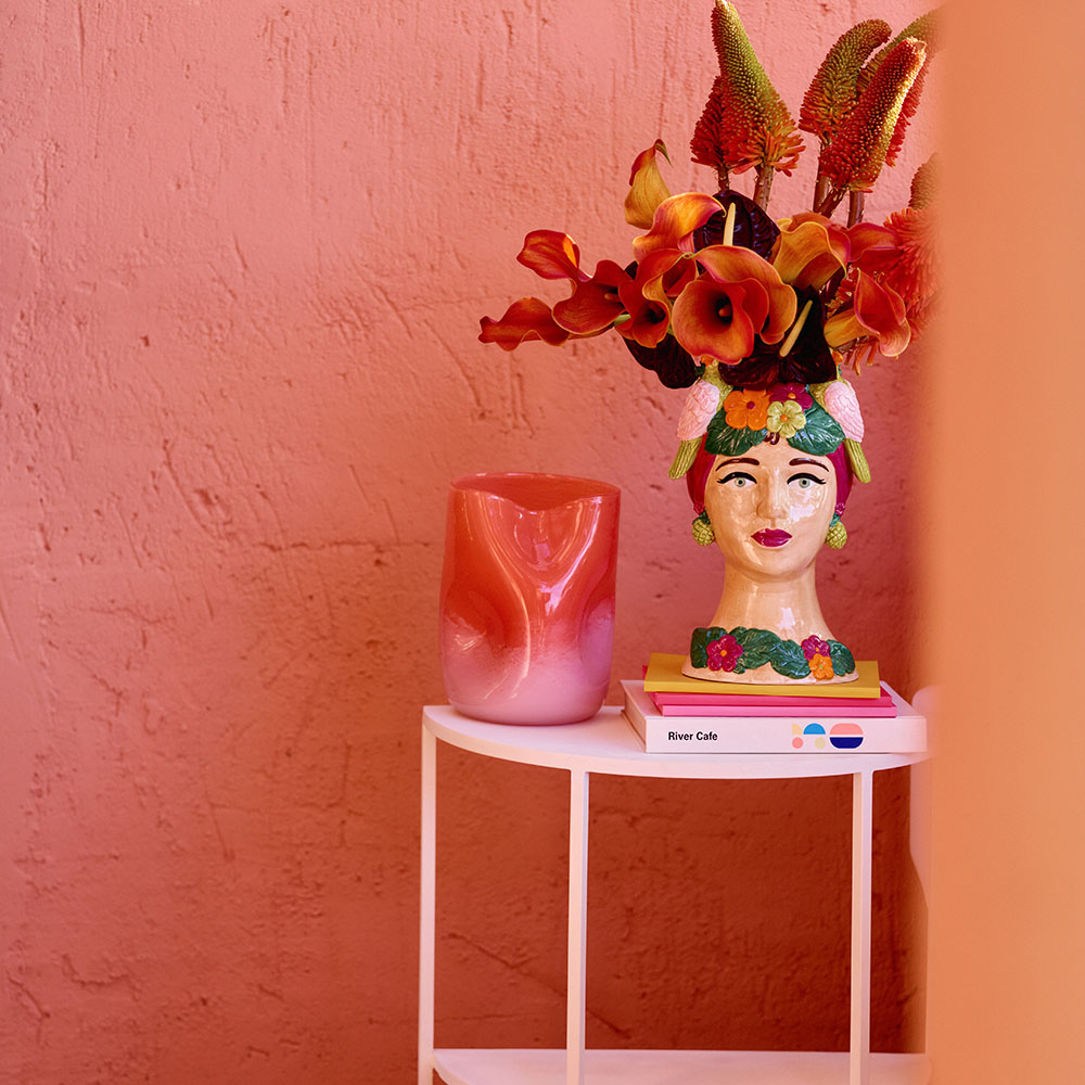 Bump Ombre Blush Vase | Adairs