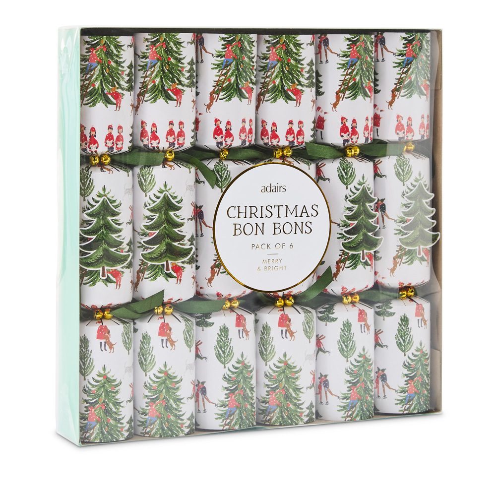 Christmas Multi Merry & Bright Bon Bons Pack of 6 | Adairs