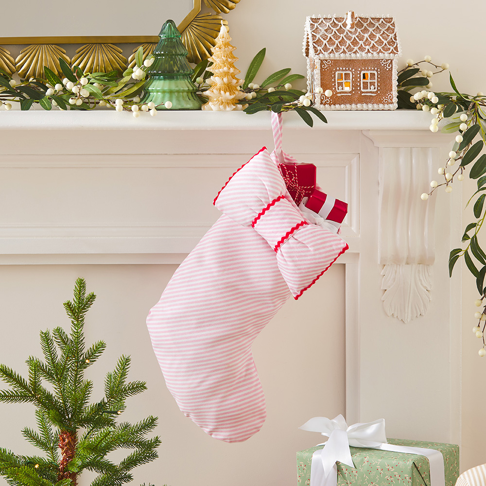 Adairs Kids - Beautiful Bow Pink Christmas Stocking | Adairs