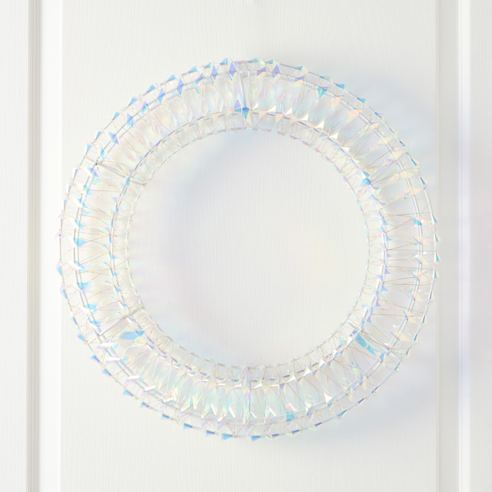 Iridescent LED Wreath | Adairs
