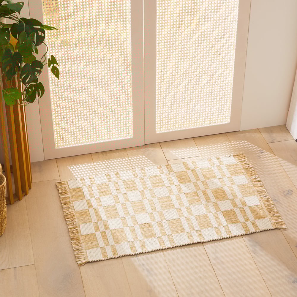 Curtis Beige Indoor Mat | Adairs