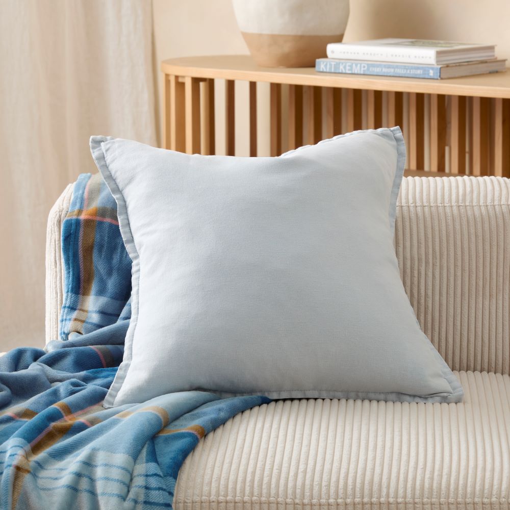 Belgian Hazelnut Vintage Washed Linen Cushion | Adairs