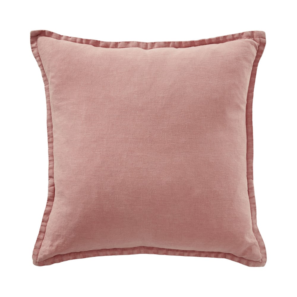 Belgian Hazelnut Vintage Washed Linen Cushion | Adairs