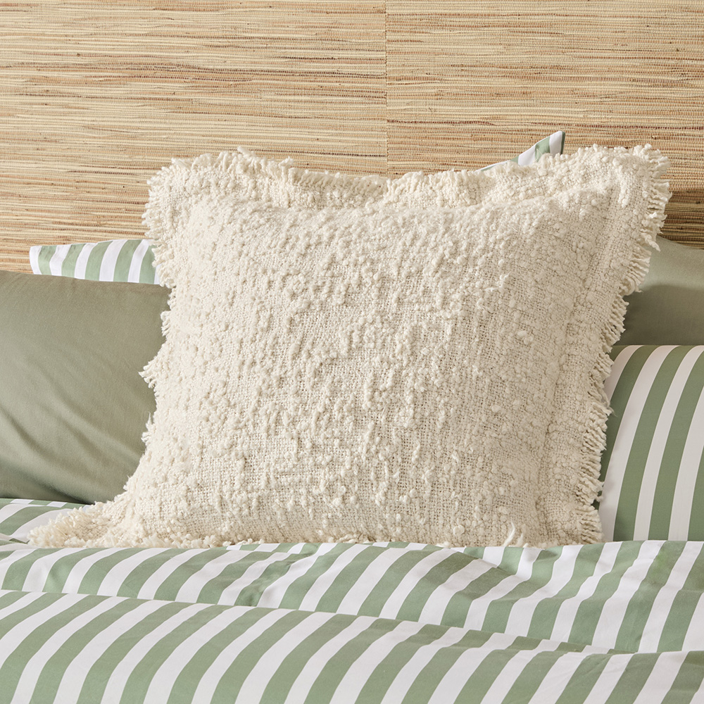 Leiden Natural Boucle Cushion | Adairs