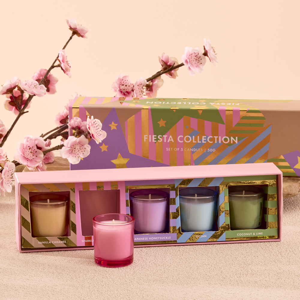 Fiesta Assorted Candles Set of 5 | Adairs
