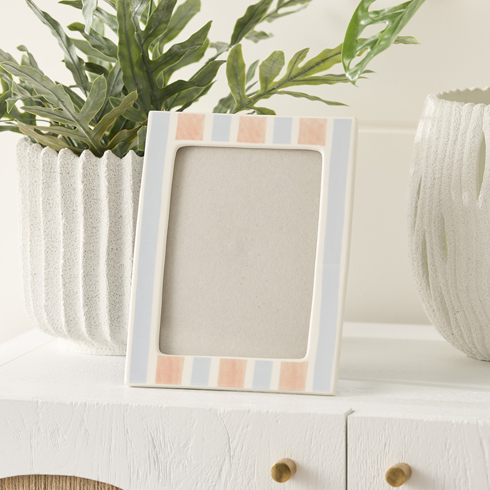 Luna Broad Stripe Photo Frame | Adairs