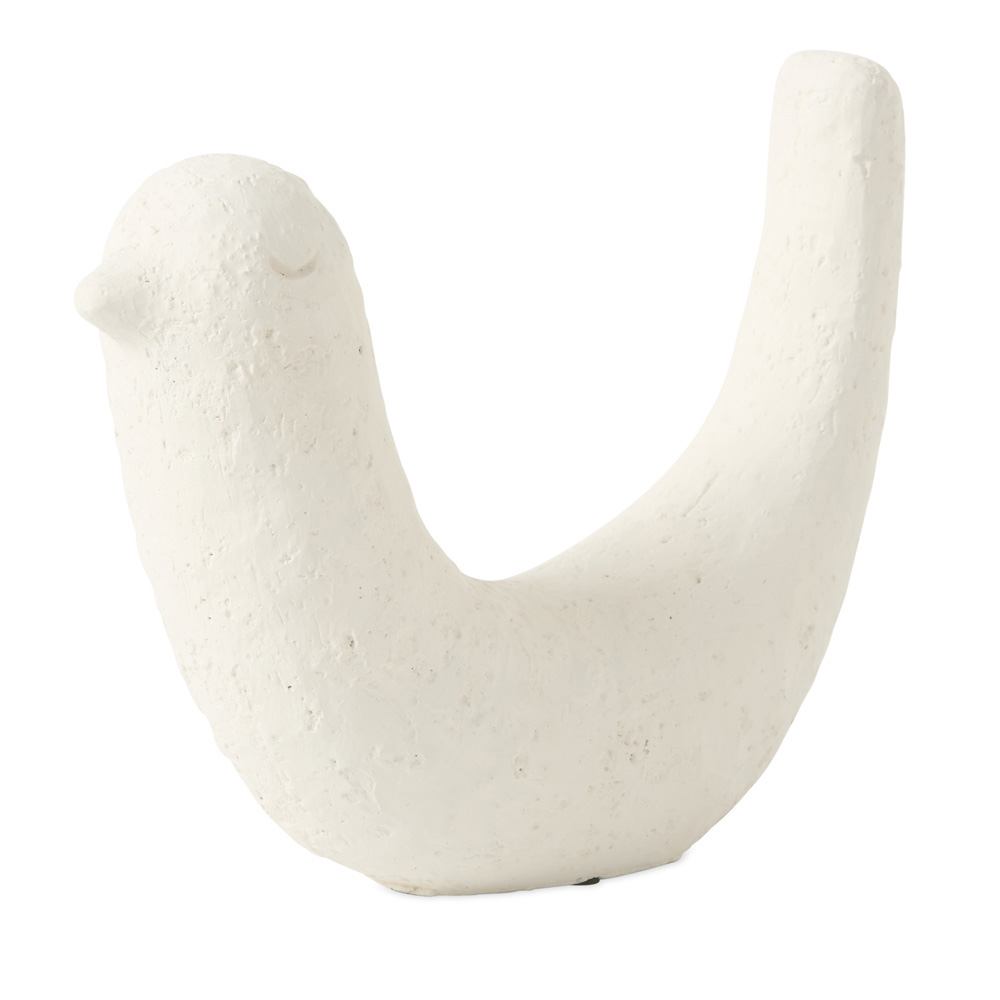 Abstract Off White Bird Statue | Adairs