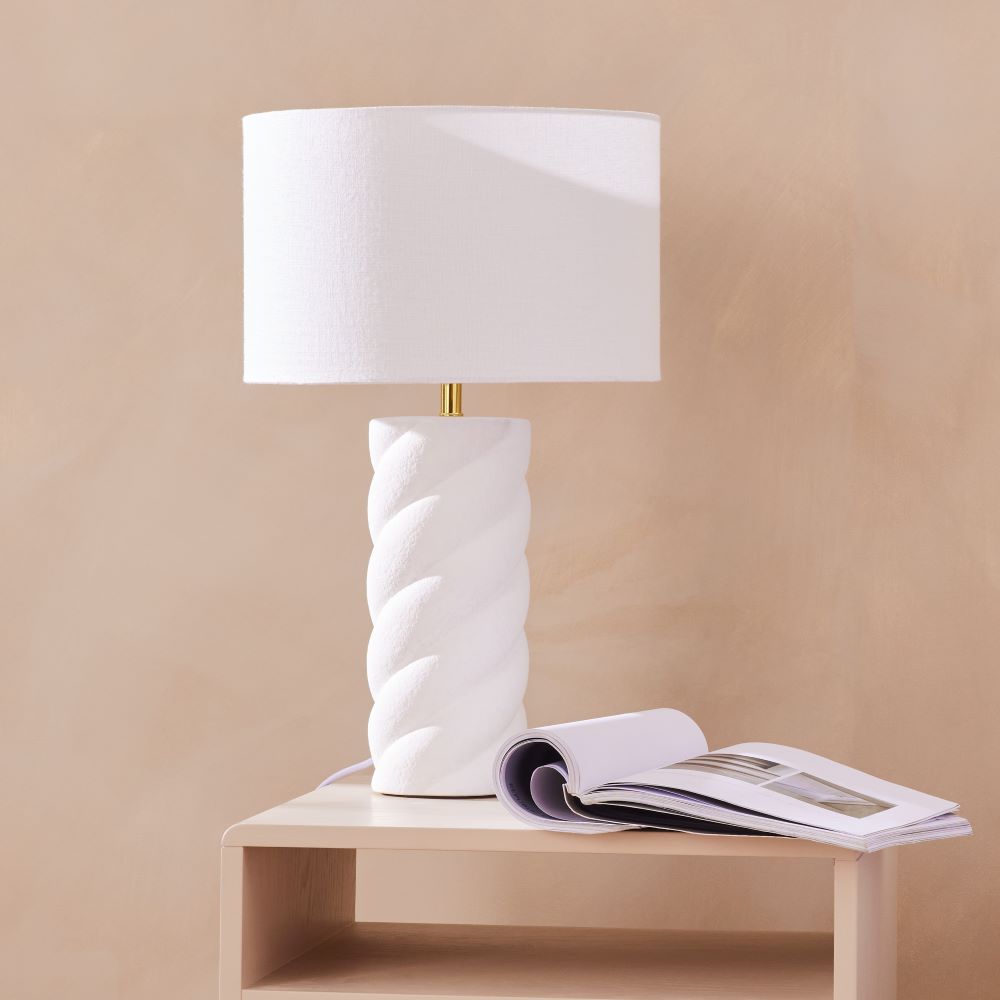 Sienna White Table Light | Adairs