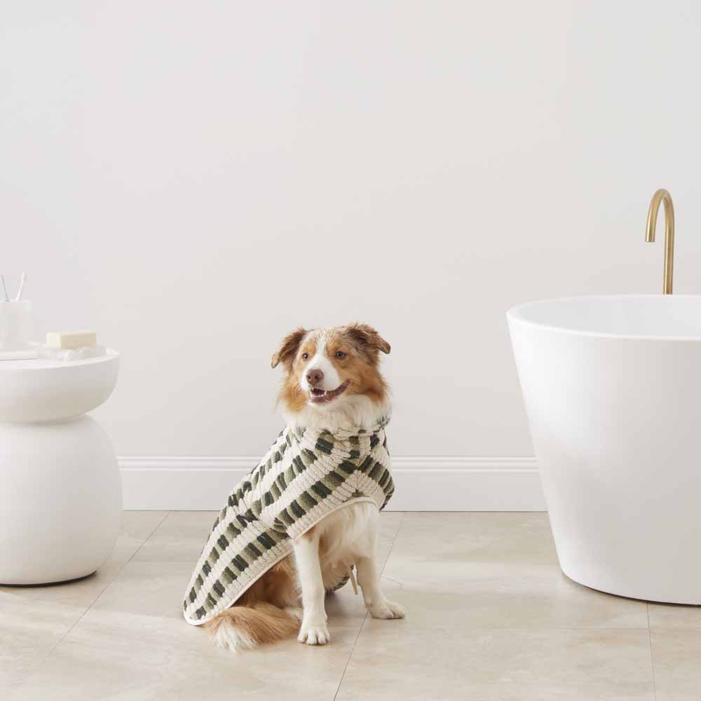 European Willow Green Multi Turkish Cotton Drying Jacket | Adairs