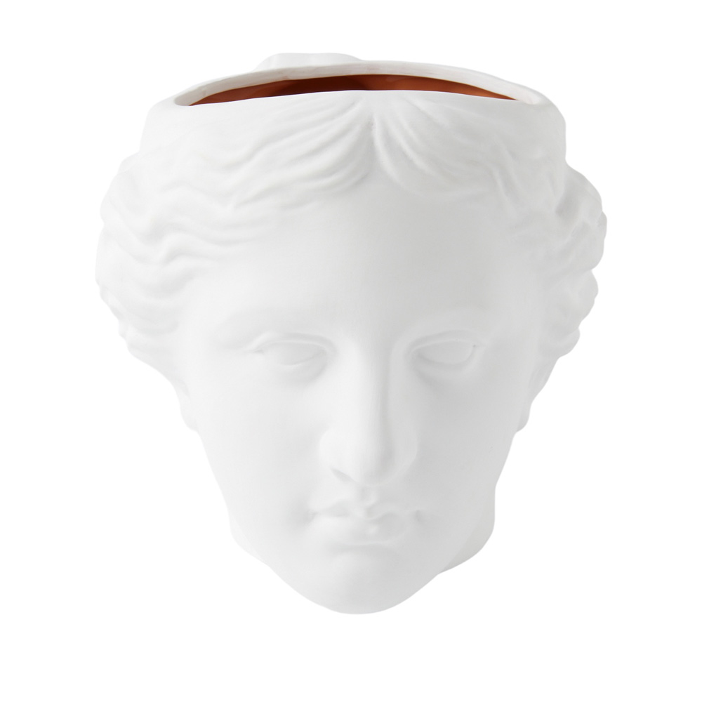 Grecian White Aphrodite Head Pot | Adairs