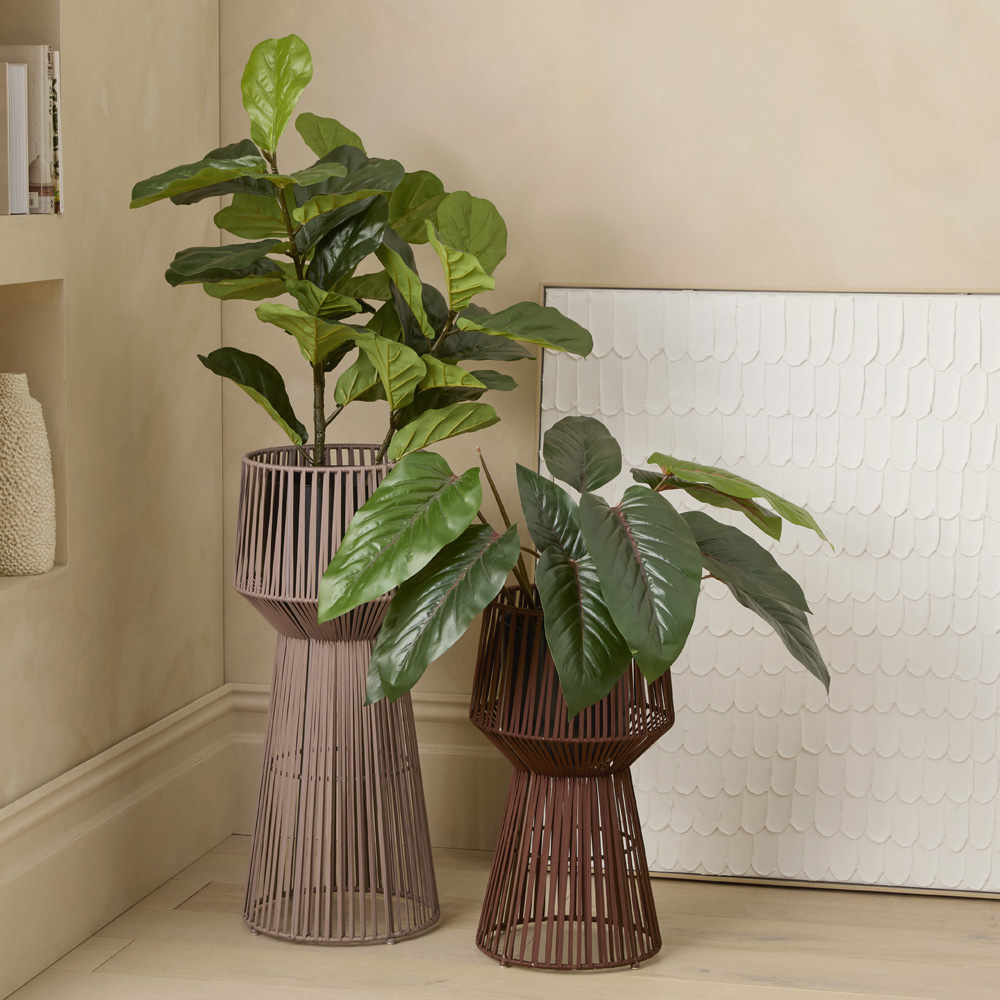 Madrid Burgundy Medium Planter | Adairs