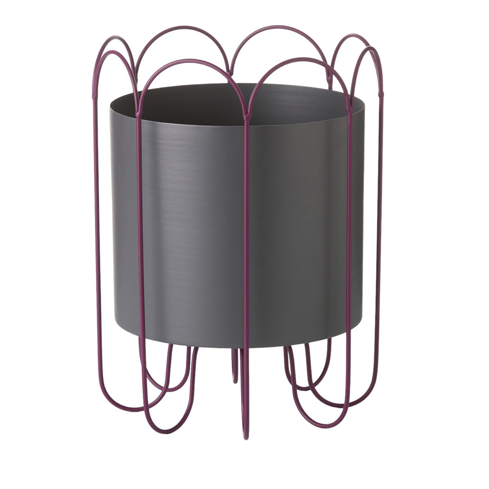 Colombo Charcoal & Berry Plant Stand | Adairs