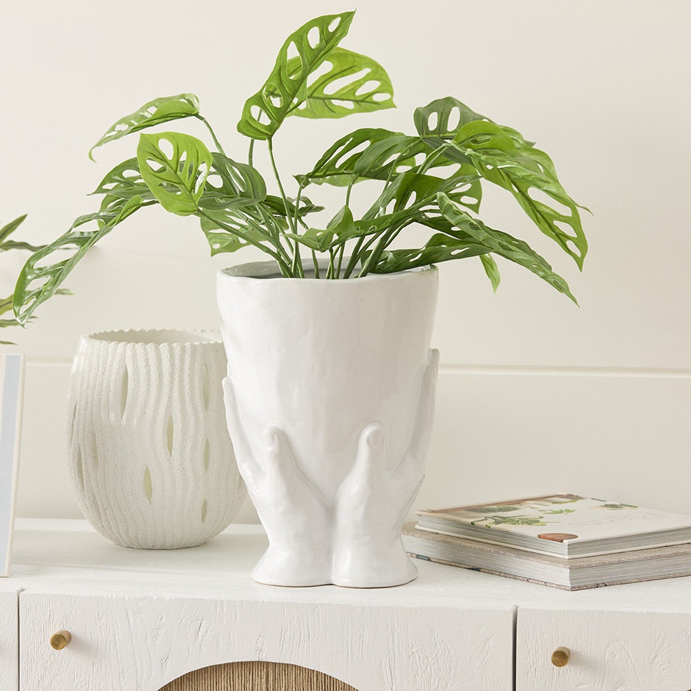 Hand White Pot | Adairs