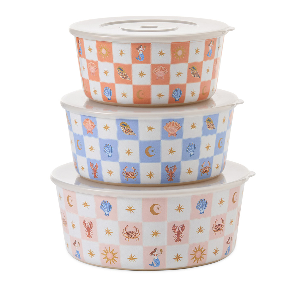 La Sirena Assorted Melamine Containers Set of 3 | Adairs