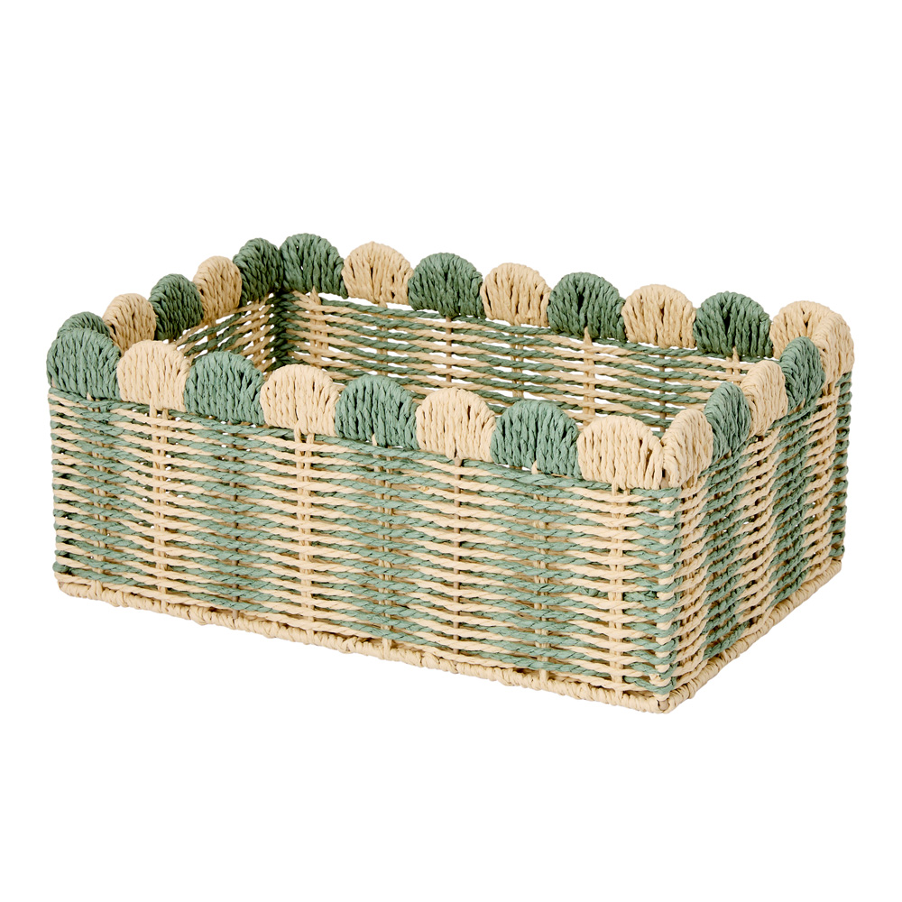 La Fiesta Sage & Natural Storage Baskets | Adairs