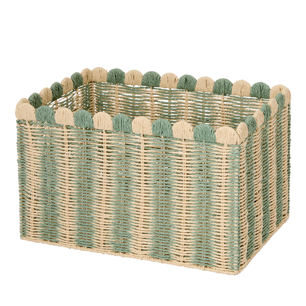 La Fiesta Sage & Natural Storage Baskets | Adairs