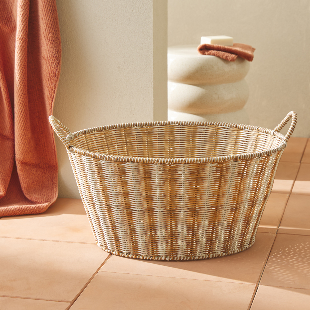 Rye Natural Wash Basket | Adairs