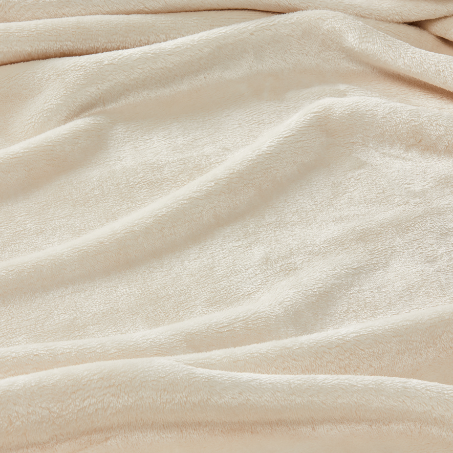 Aspen Natural Fleece Blanket | Adairs