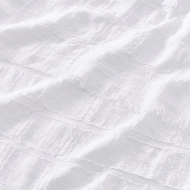 Pasquale White Linen Throw | Adairs