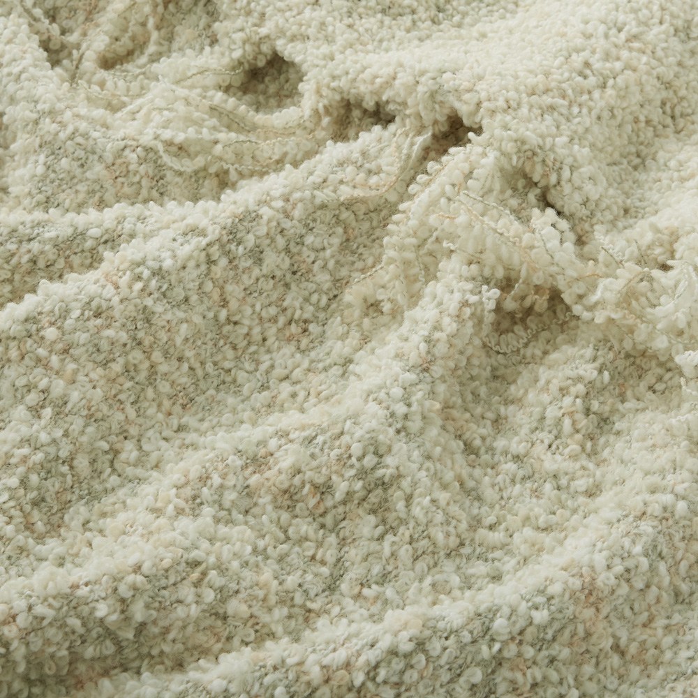 Bergen Green Boucle Throw | Adairs