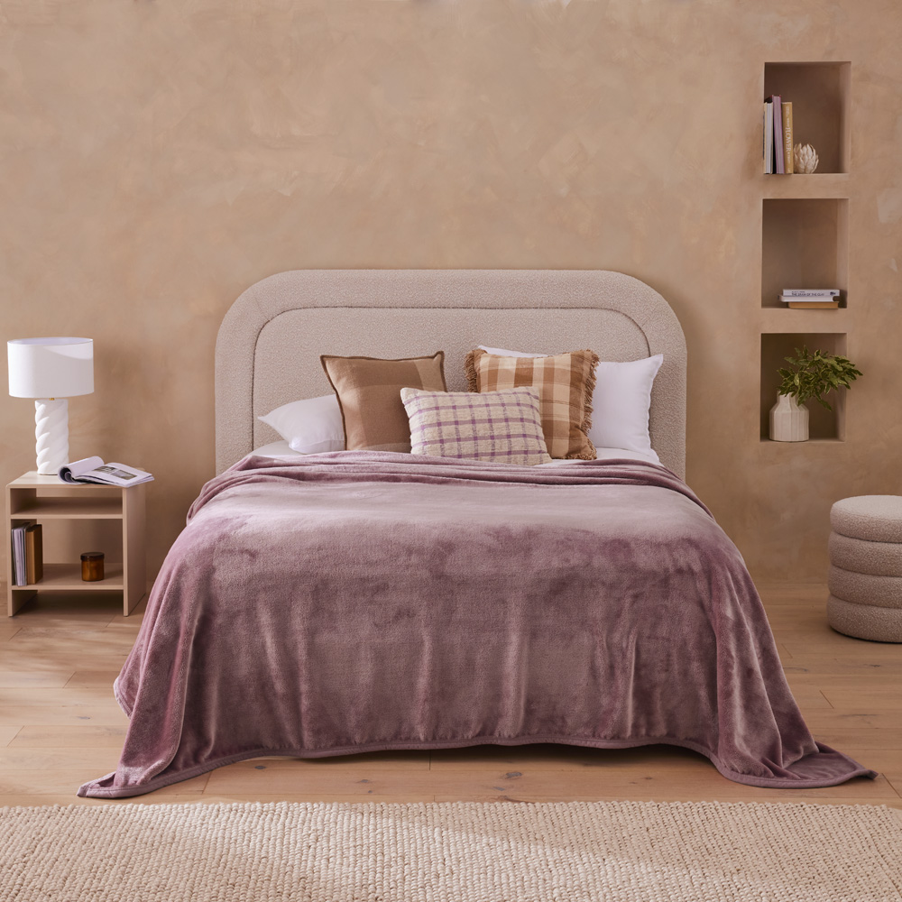 Ultrasoft Heather Blanket | Adairs