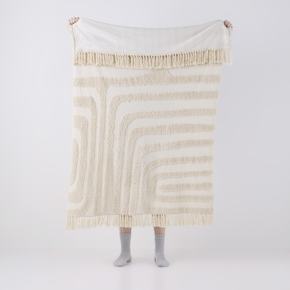 Elwood Natural Throw | Adairs