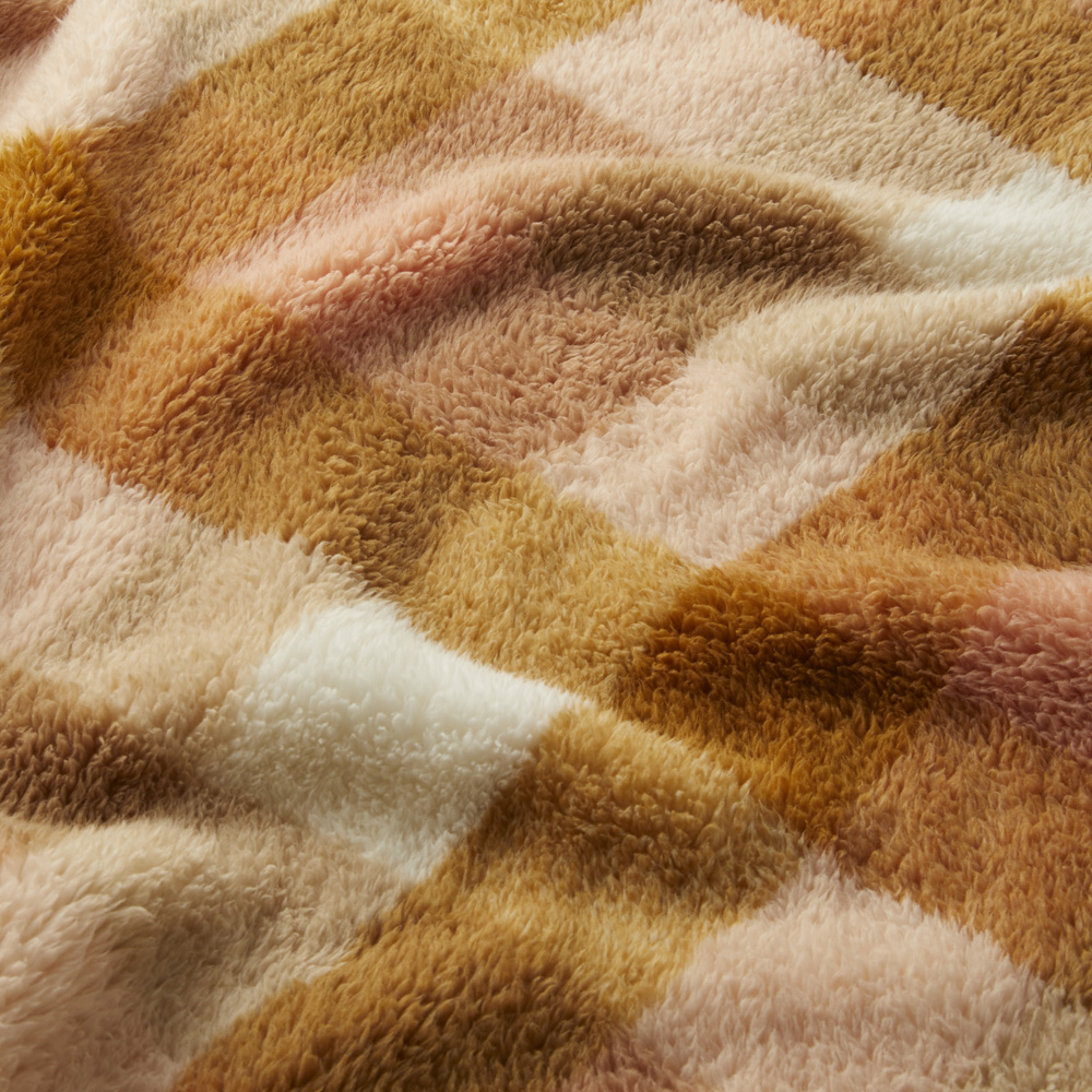 Cloud Earth Check Throw | Adairs