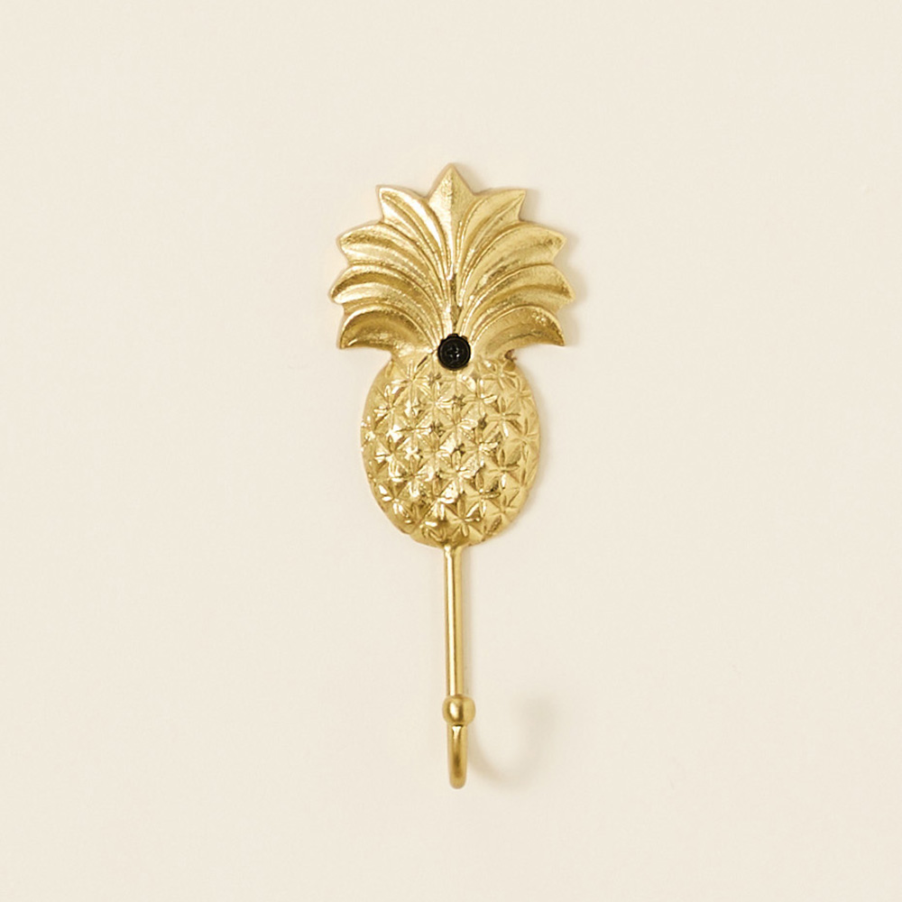 Brass Pineapple Wall Hook | Adairs