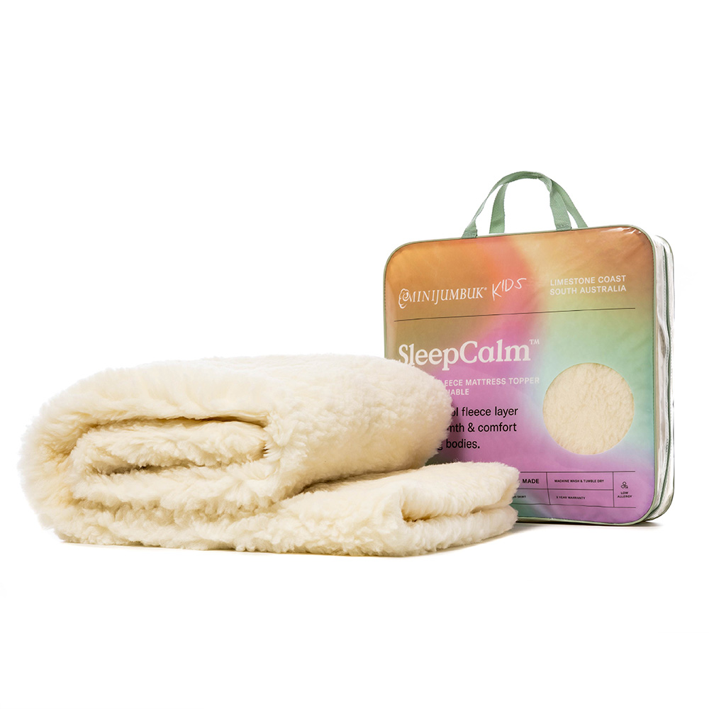 MiniJumbuk - Sleep Calm Kids Wool Fleece Mattress Topper | Adairs