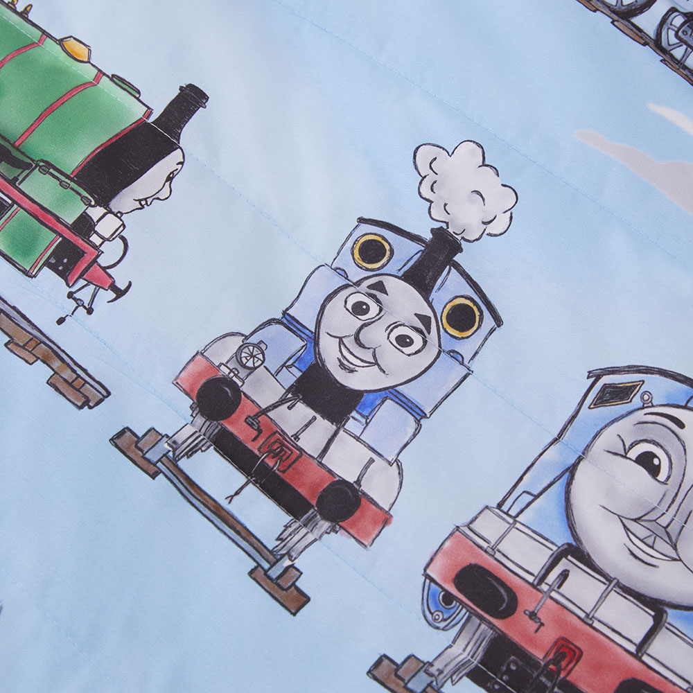 Adairs Kids - Mattel Thomas The Tank Engine Blue Cot Quilted Quilt ...