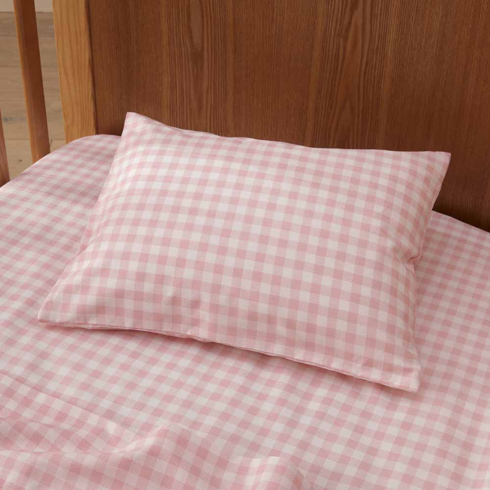 Adairs Kids - Rylee Ballet Pink Gingham Cot Sheet Set | Adairs