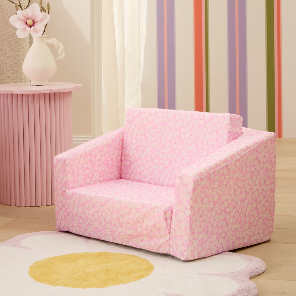 Adairs Kids - Pretty Floral Flip Out Sofa | Adairs