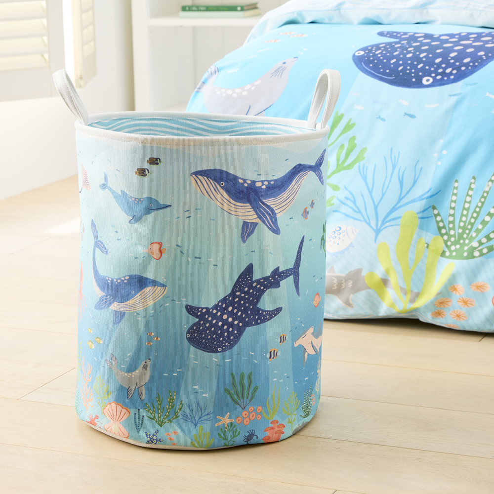 Adairs Kids - Underwater Dive Printed Basket | Adairs