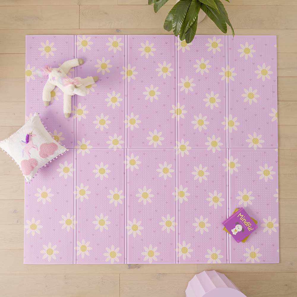 Adairs Kids - Designer Daisy Love Foldable Play Mat | Adairs