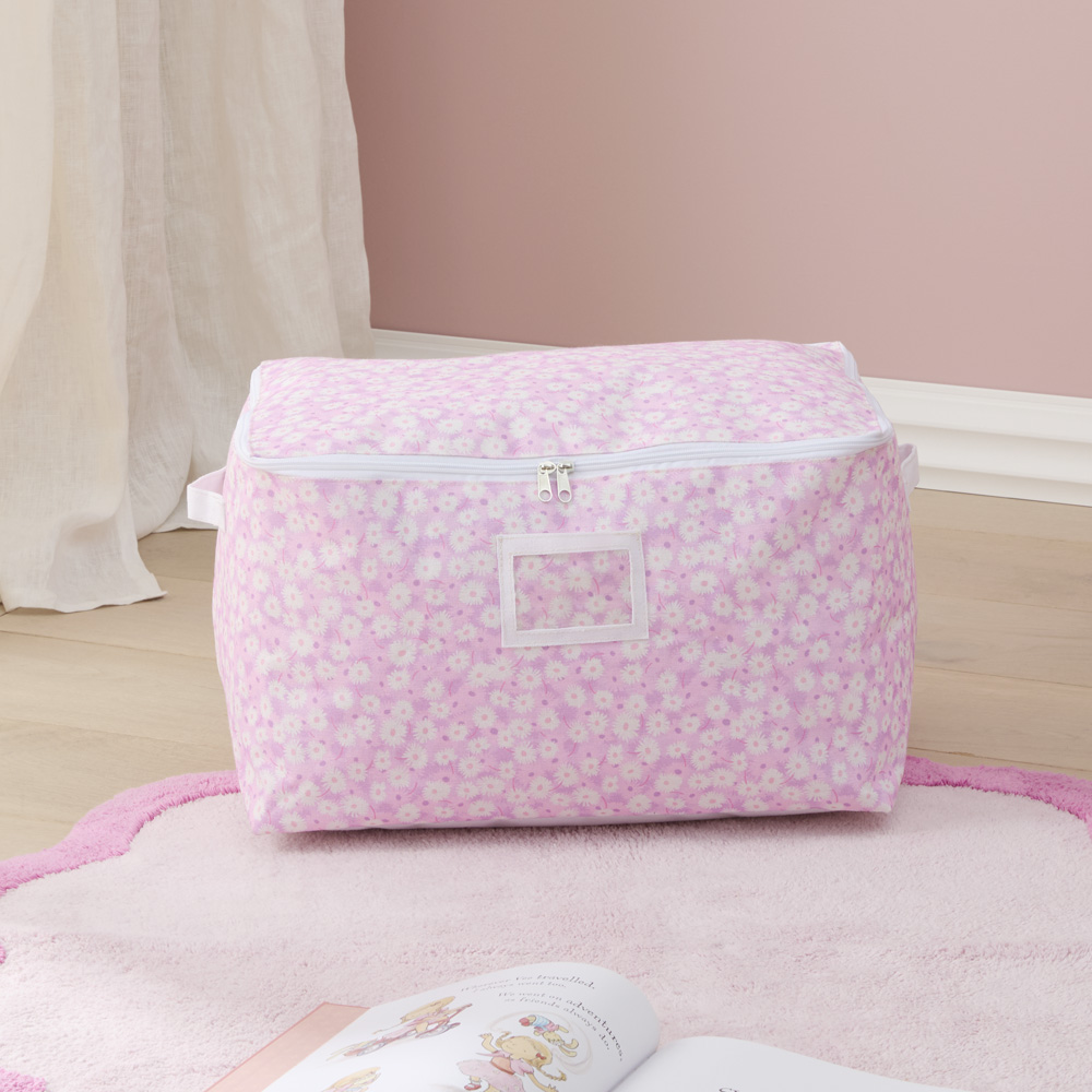 Adairs Kids - Lilac Daisy Floral Storage Bag | Adairs
