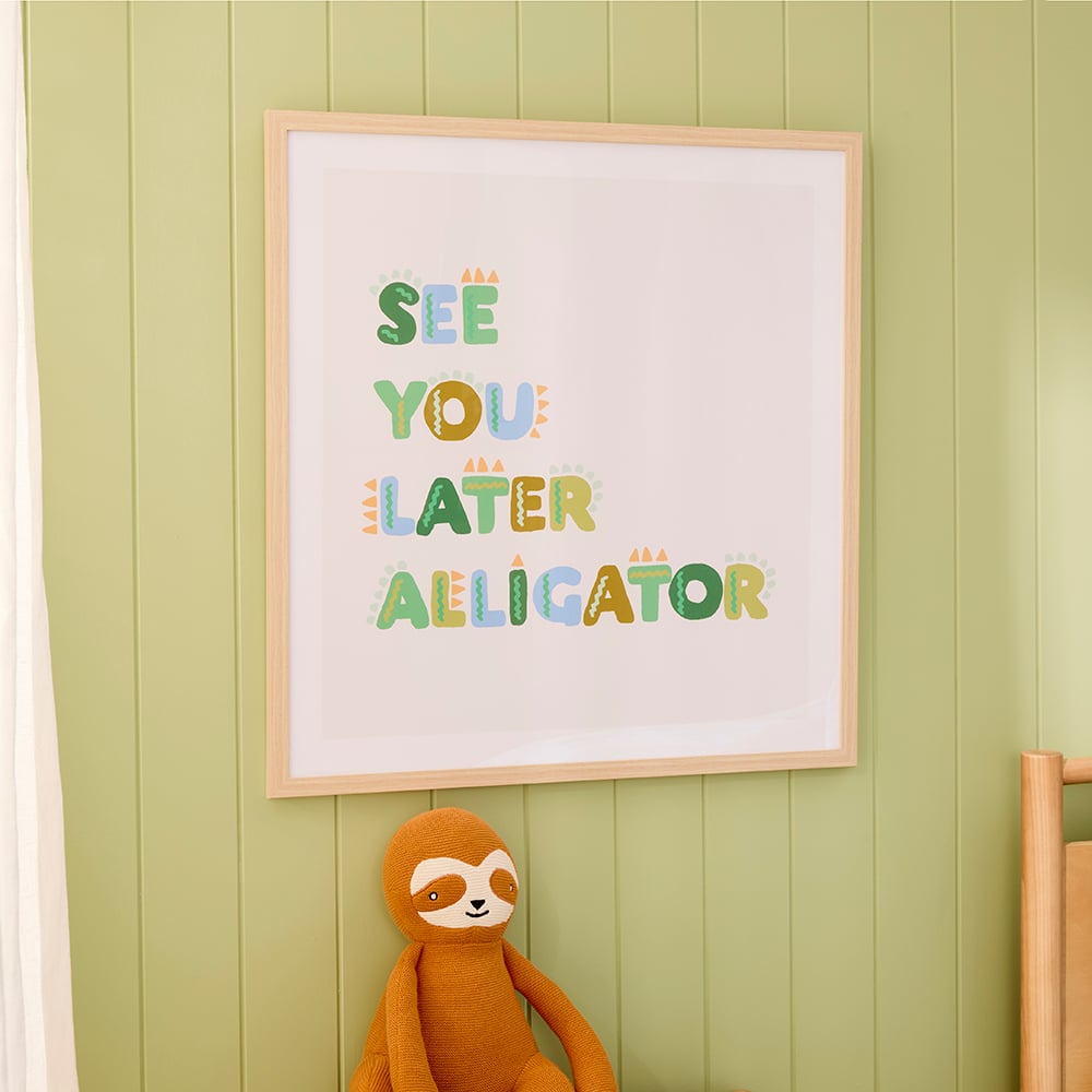 Adairs Kids - See You Later Alligator Wall Art | Adairs