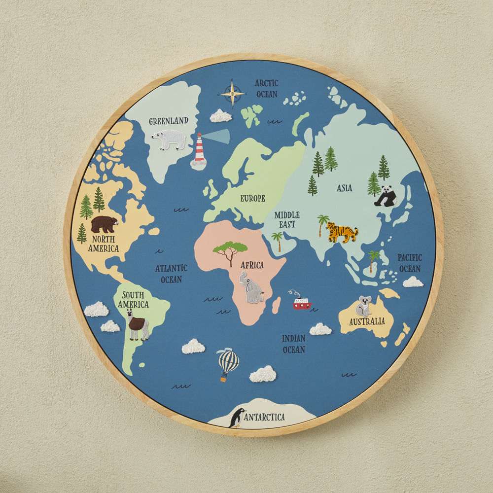 Adairs Kids - Explore The World Wall Art | Adairs